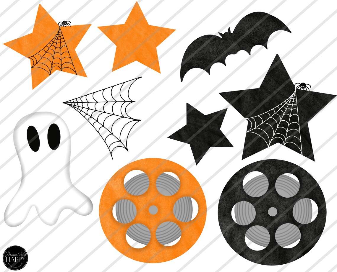 Halloween Movie Clipart Movie Clipart Halloween Clipart - Etsy