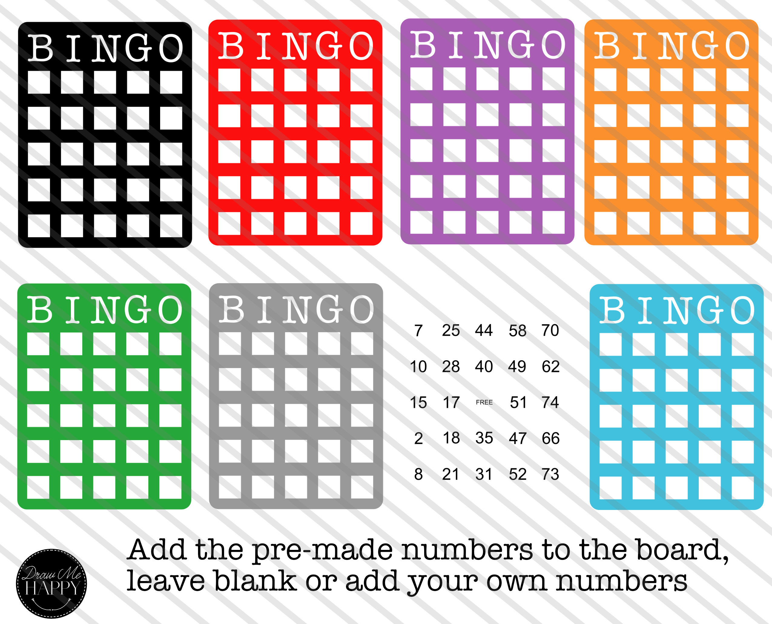 Bingo Clipart, Bingo Png, Bingo Graphics, Bingo Card Clipart, Bingo ...