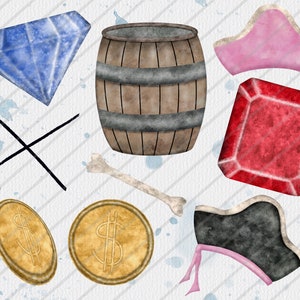 Girl Pirate Clipart, Watercolor Pirates, Pirate Ship Clipart, Pirate ...