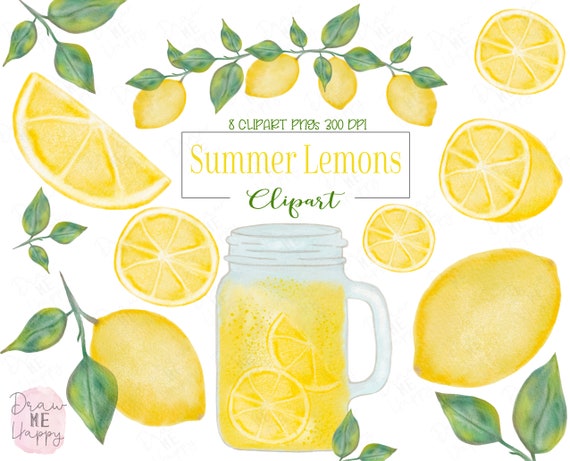 Mason Jar Lemonade Clipart
