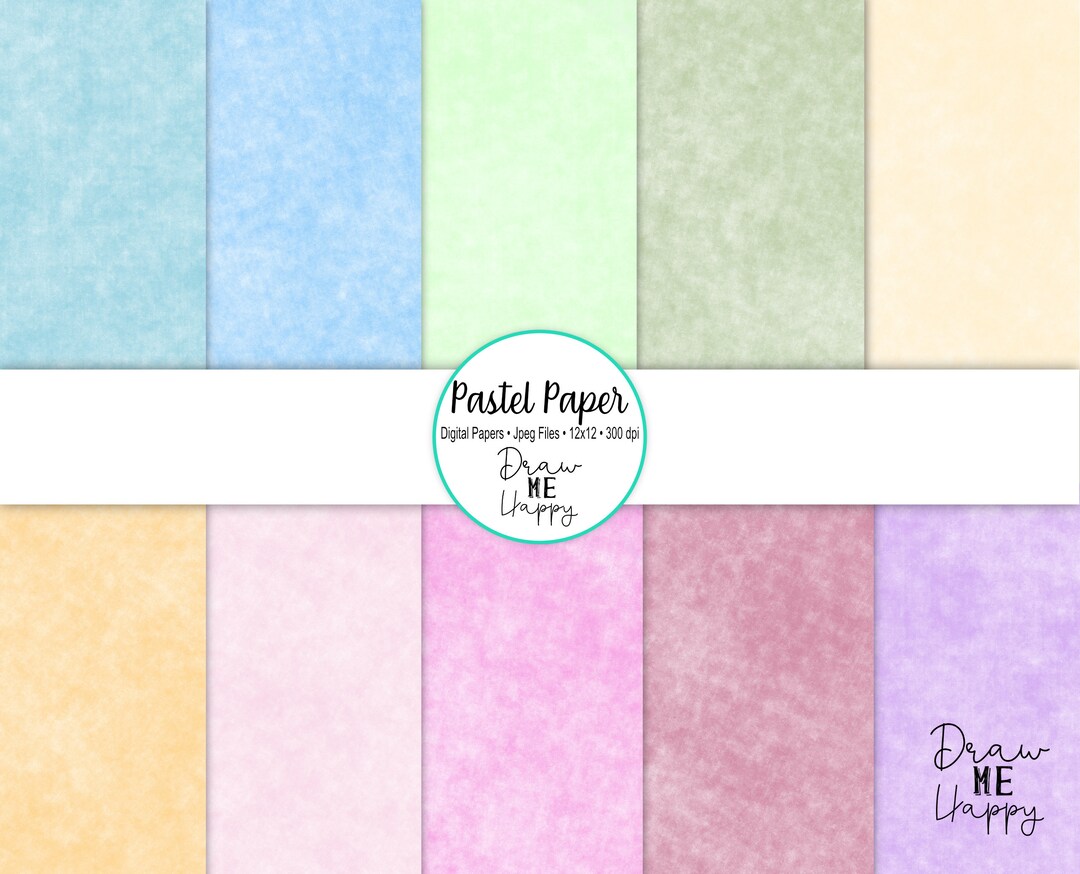 Pastel Colors Digital Papers,digital Paper Pack, Paper Textures, Pastel ...