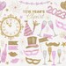 New Years Clipart, Party Clipart, New Years Eve Clipart, Happy New Year ...