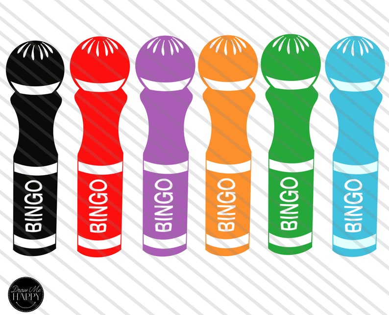 Hand-drawn Bingo Clipart Set (digital Download) - Etsy