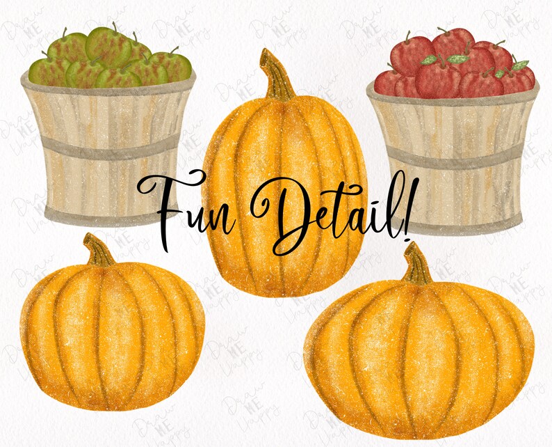Fall Clipart, Autumn Clipart, Fall Harvest, Fall Wreath, Pumpkin Wreath ...