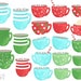 Hot Cocoa Clipart, Hot Chocolate Clipart, Christmas Mugs Clipart ...