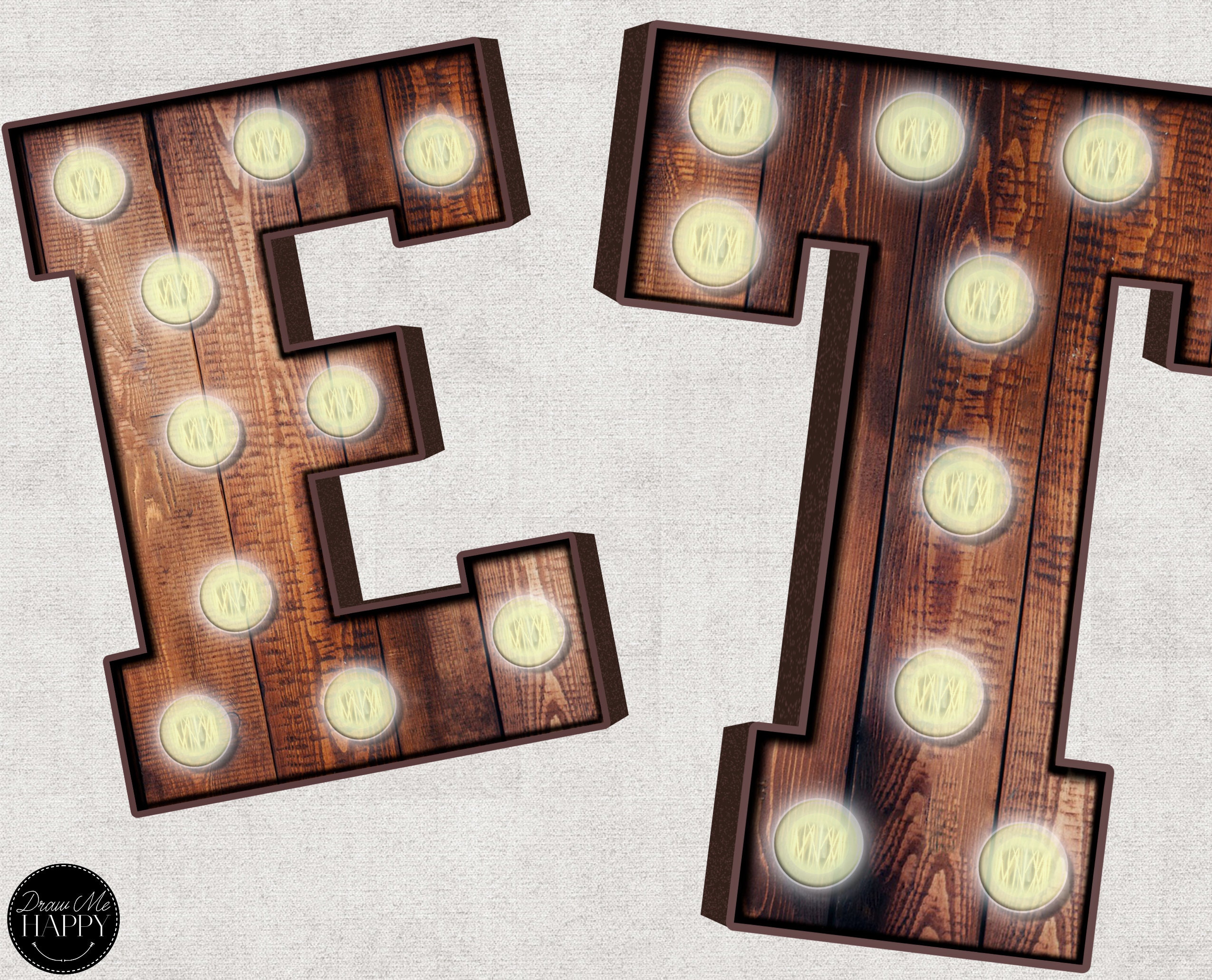 Marquee Letters, Rustic Marquee Letters, Wood Marquee Letters, Marquee ...