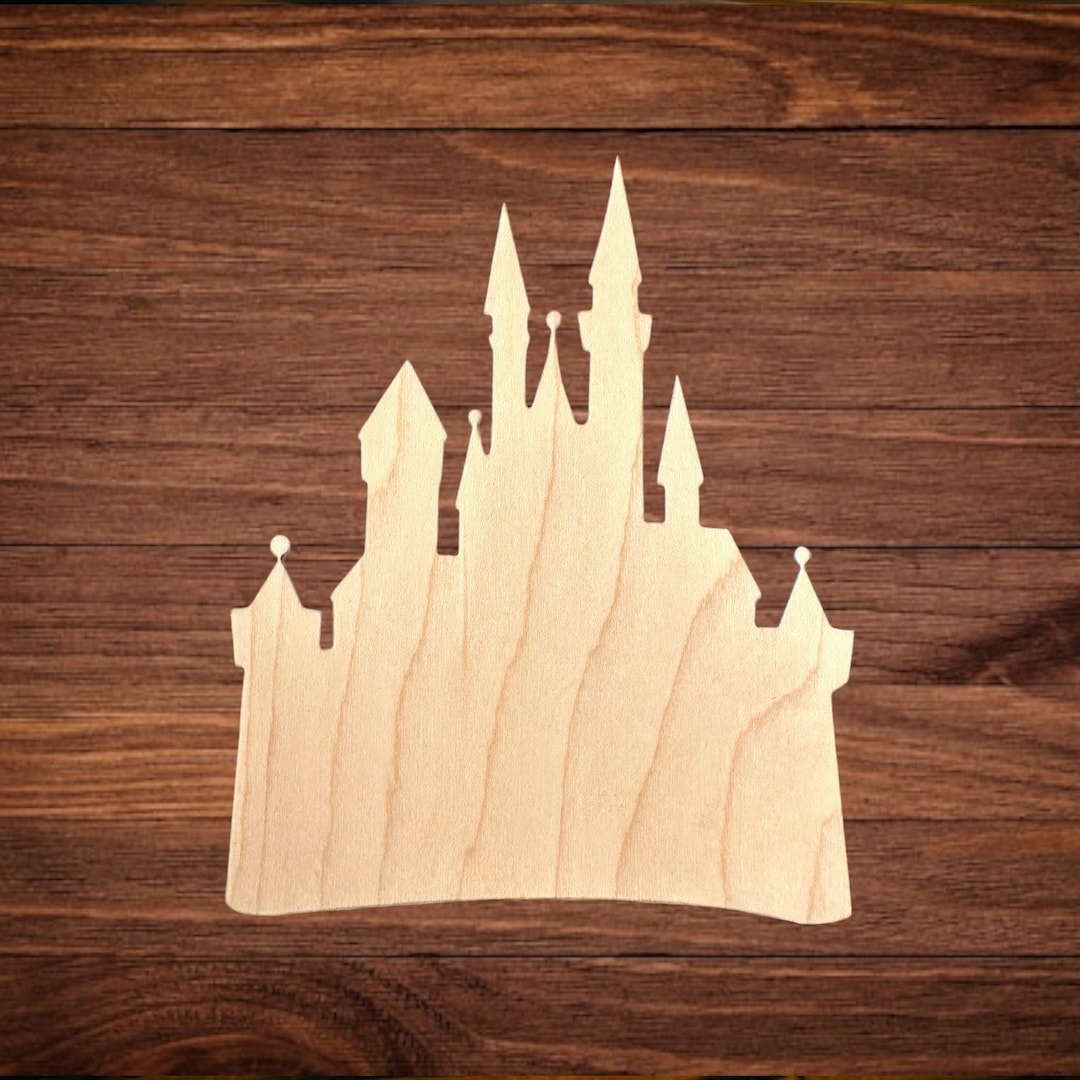 Castle Cutout, Disney Castle Wood Shape, Cinderella Castle Cutout ...