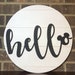 Hello Mickey Ears Round Shiplap Door Hanger Sign Wreath - Etsy