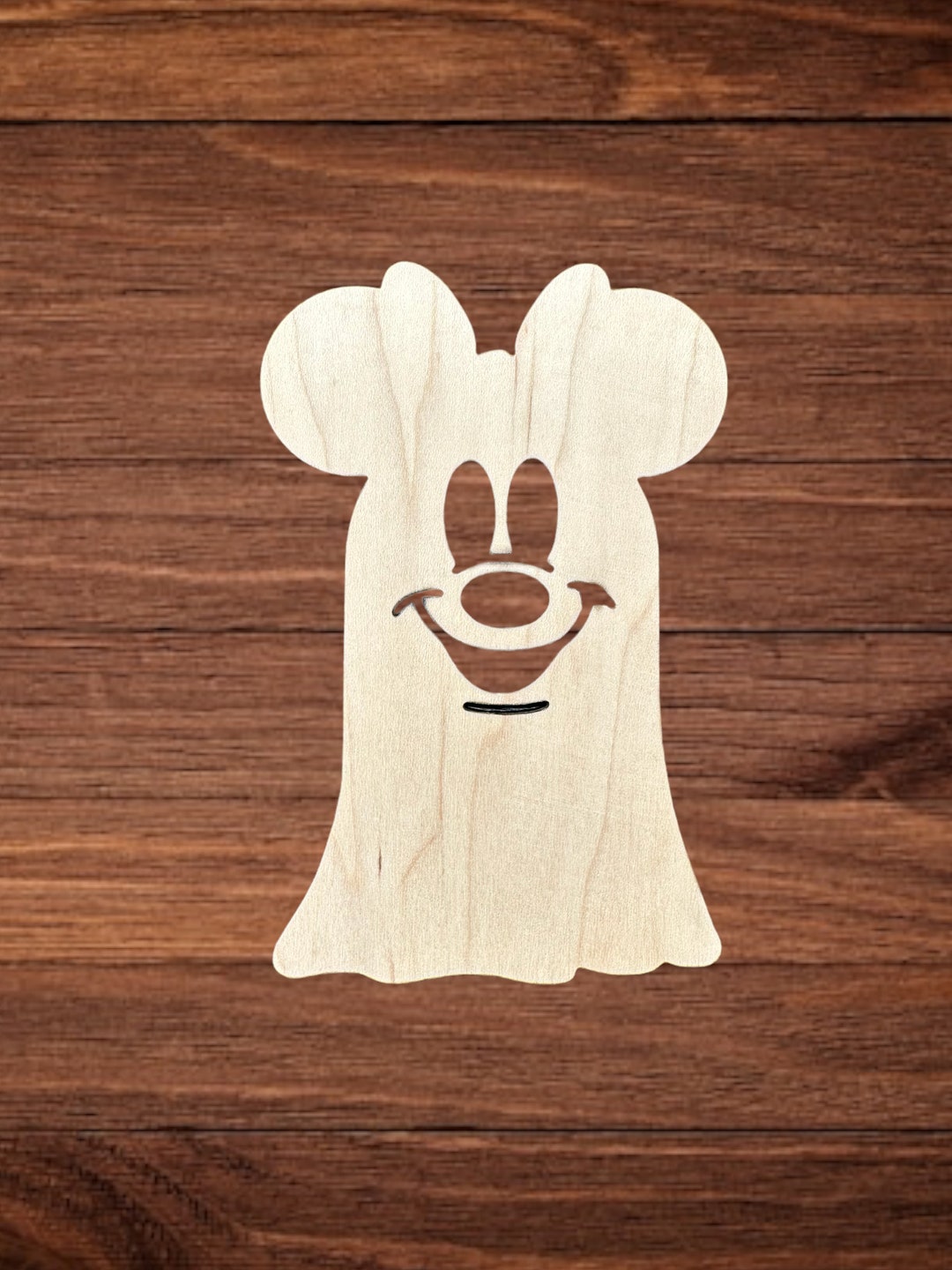 Ghost Cutouts, Smiling Ghost With Ears, Ghost Laser Cut Unfinished Wood ...