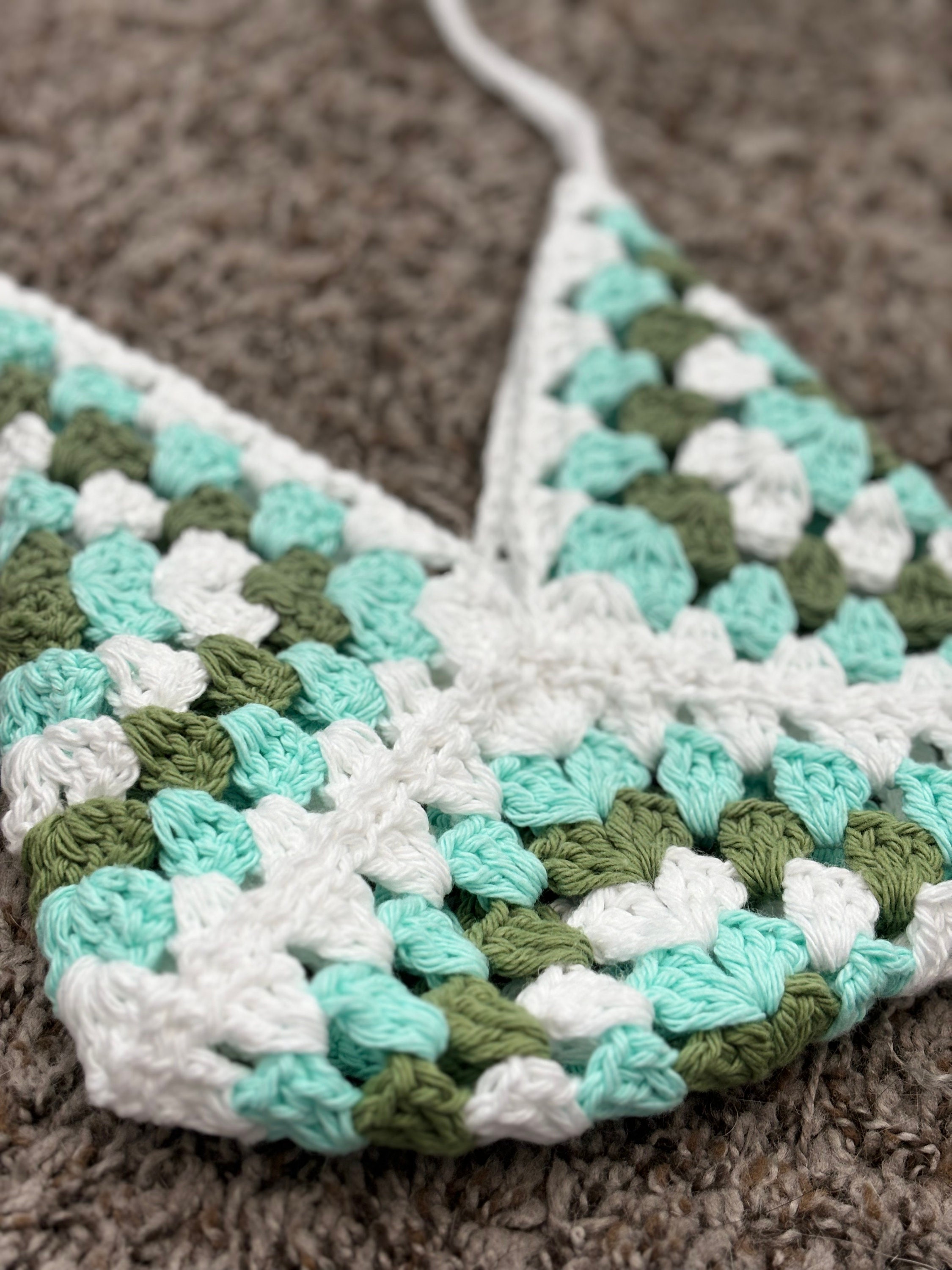 The Mini Tote Multi-colored Crochet Hand Bag Boho Shoulder Bag Handmade ...