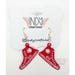 Made to Order Freestanding Lace Converse Like Shoe Earrings With Pearl ...