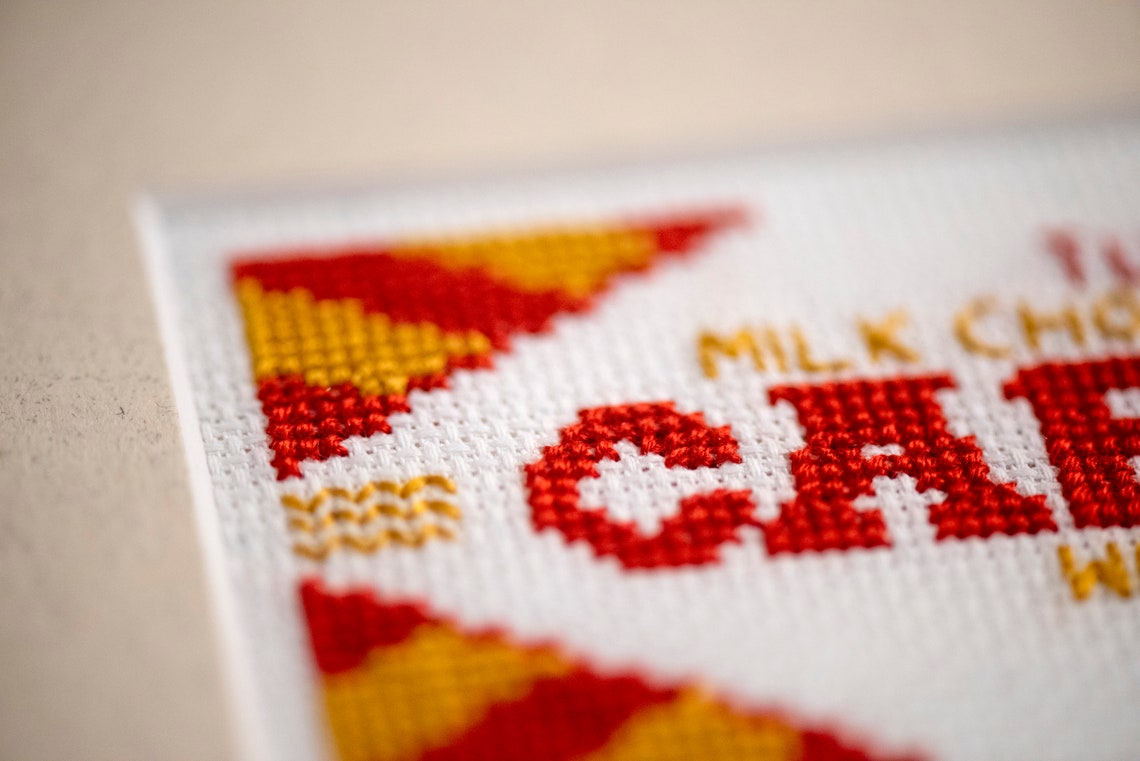 Tunnock's Caramel Wafer Cross Stitch Pattern - Etsy