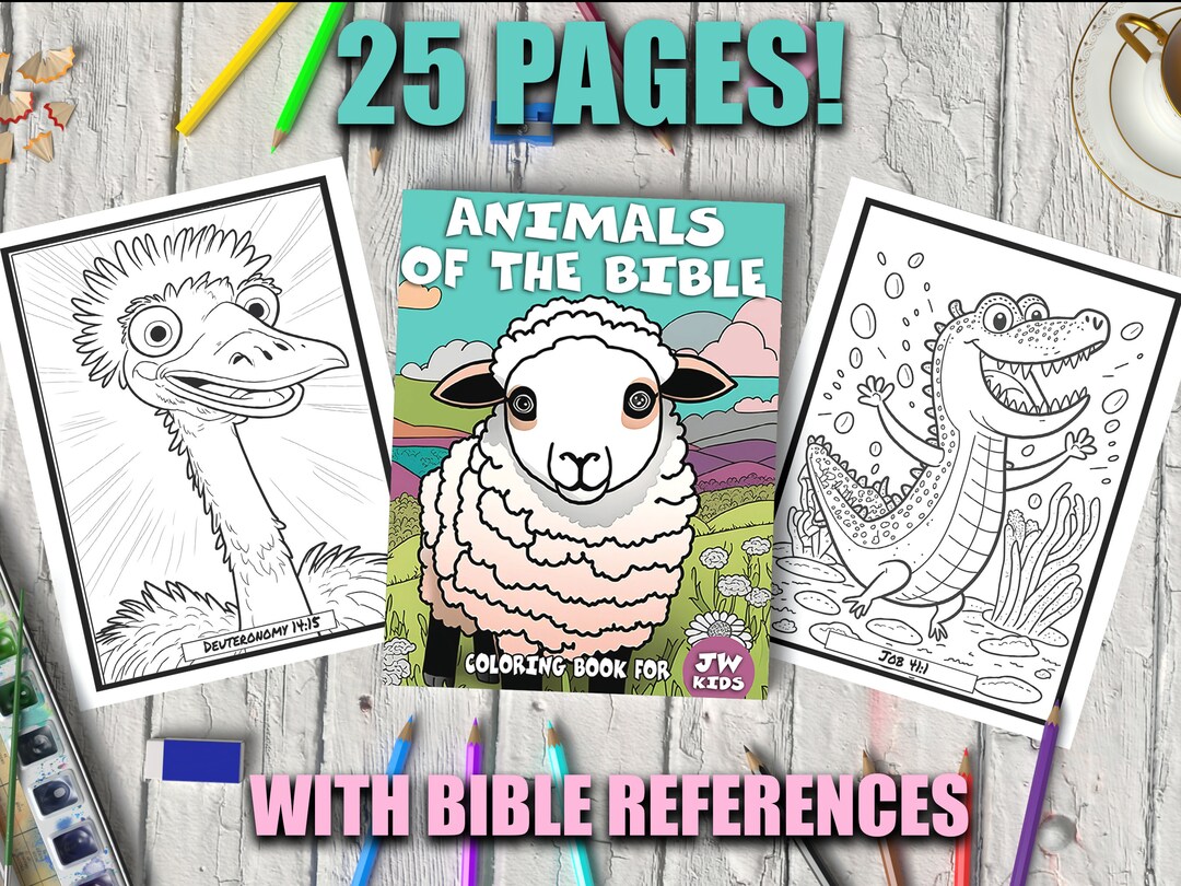 JW Coloring Pages, JW Printable, 25 PAGES, Jehovah's Witnesses, Family ...