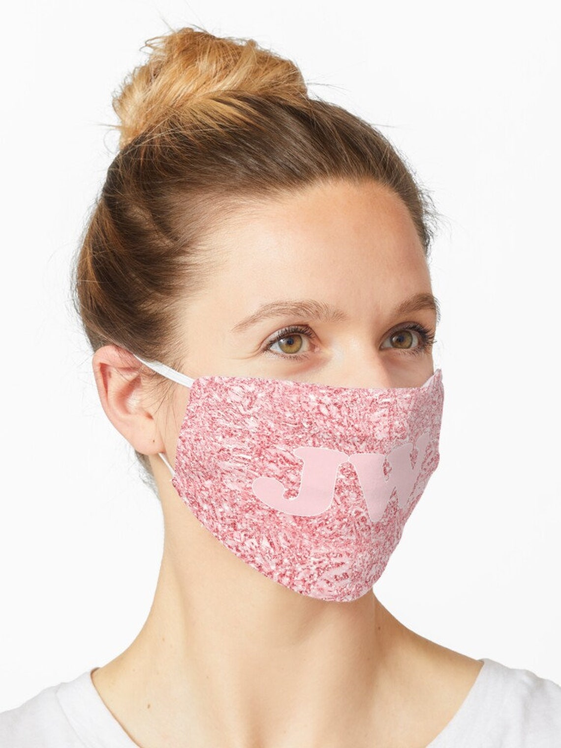 JW Face Mask JW ORG Link Pink Fabric Face Mask for - Etsy