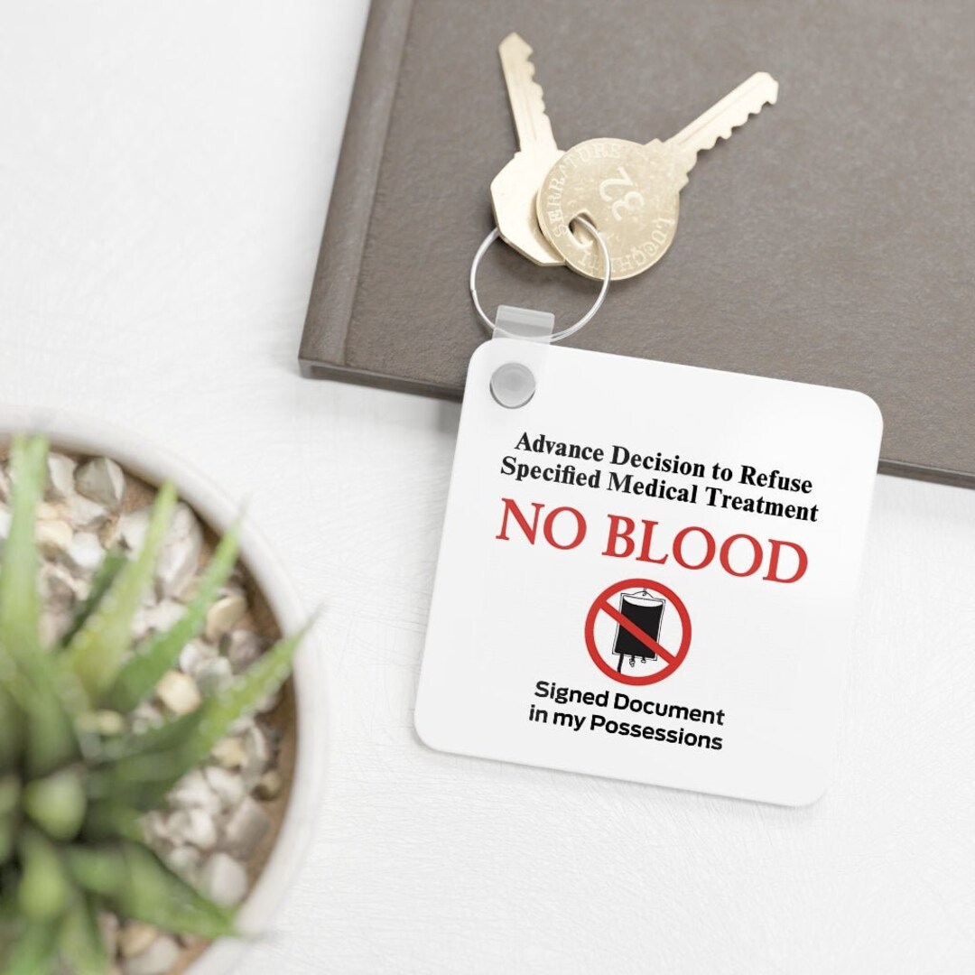 No Blood JW, No Blood Keychain, No Blood Key Chain, JW Keyring, JW ...