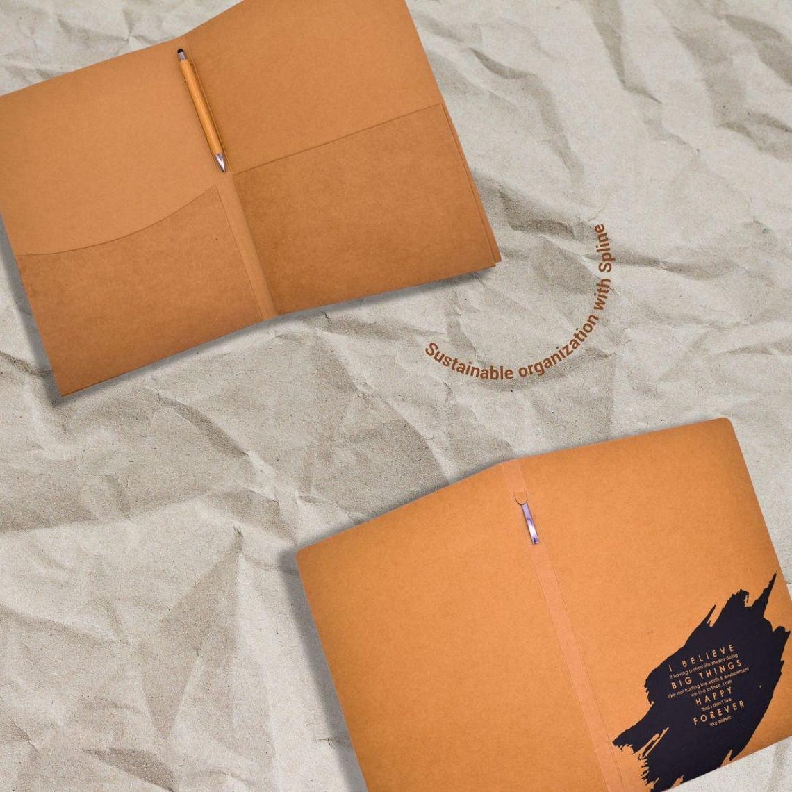 Spline File Folder sustainable File Folder set of 5 Double Pocket File ...