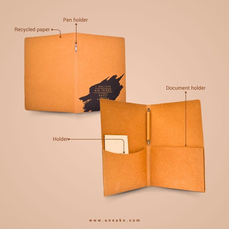 Spline File Folder sustainable File Folder set of 5 Double Pocket File ...