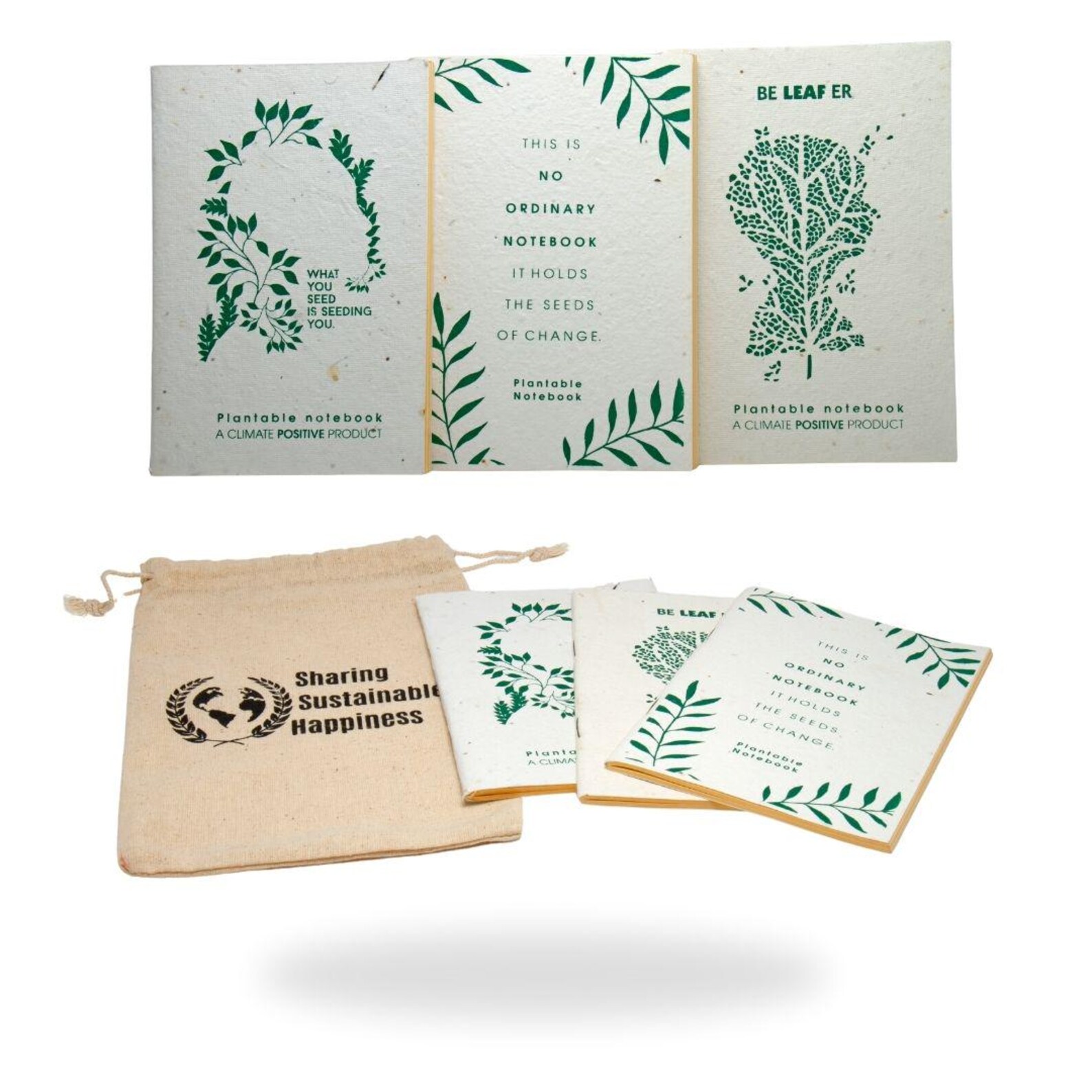 Sharing Sustainable Happiness Note Pads | Plantable Notepads Eco ...