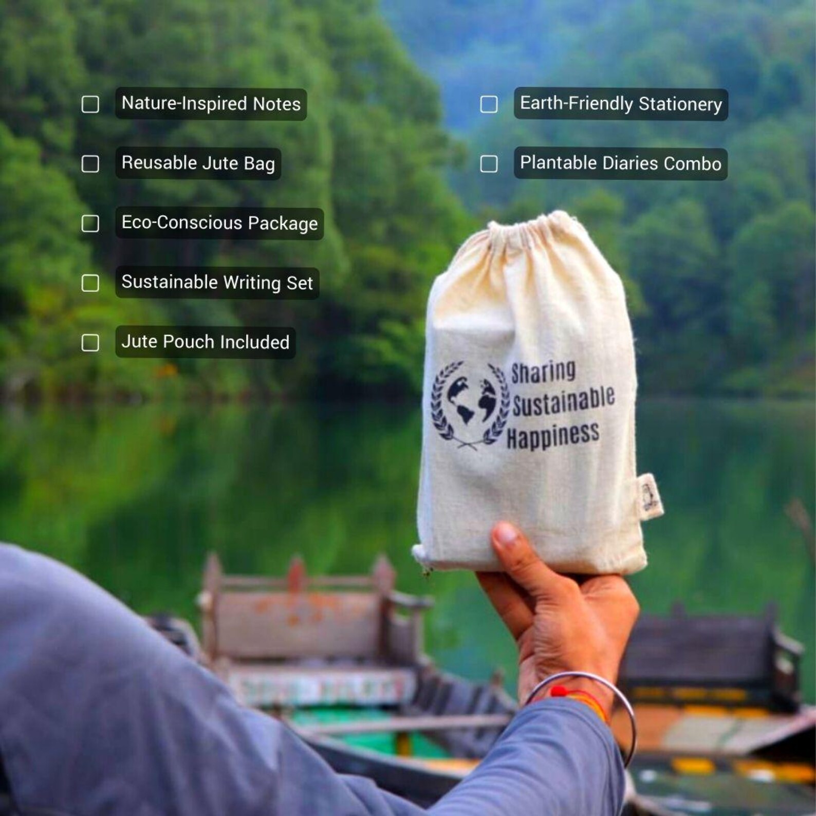 Sharing Sustainable Happiness Note Pads | Plantable Notepads Eco ...