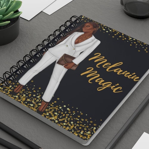 Black Woman Journal Afrocentric Notebook - Etsy Canada