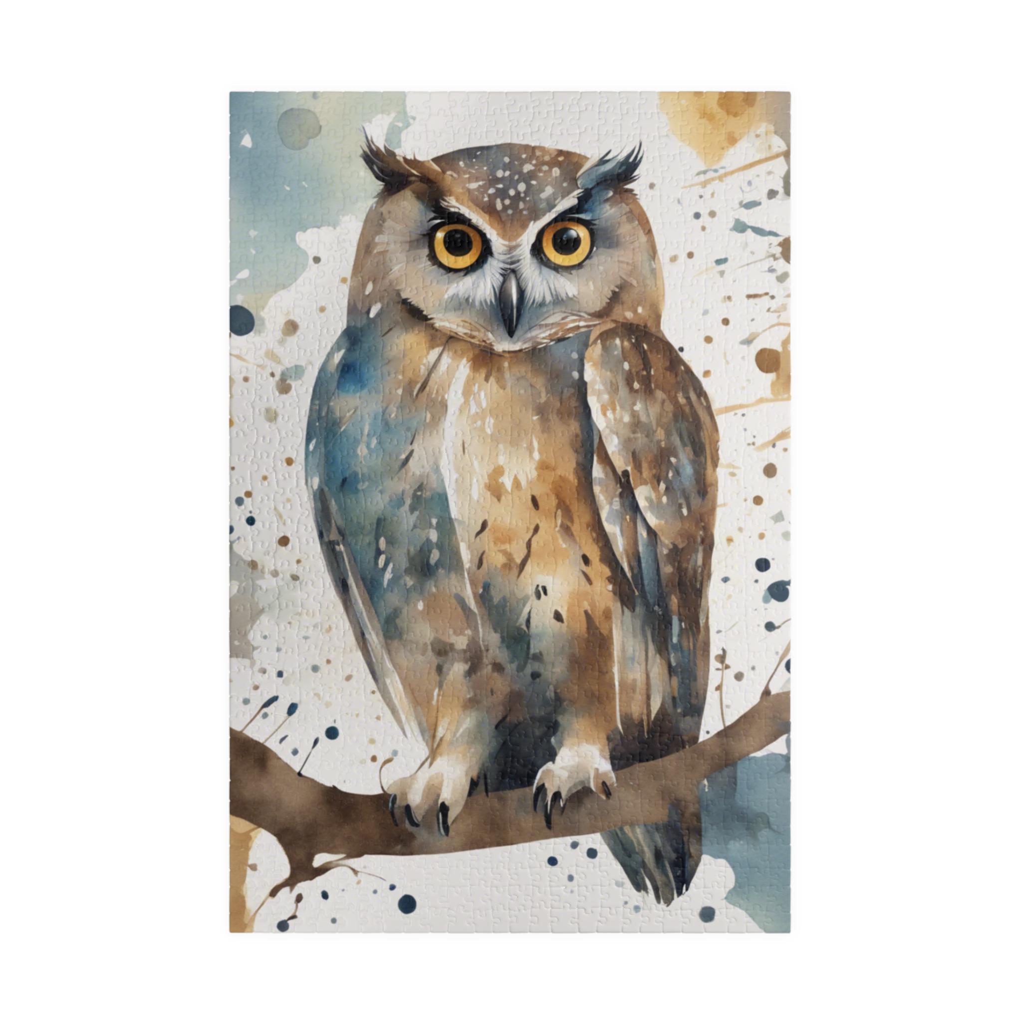 Woodland Owl Puzzle, Nature-inspired Jigsaw Puzzle, Owl Lovers Gift ...