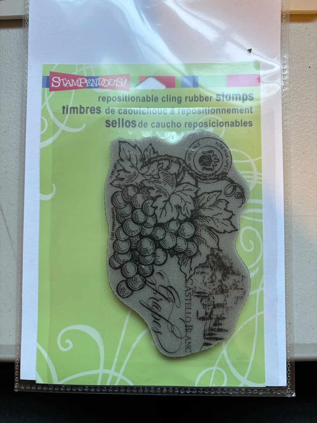 Stampendous Grapes Label Stamp Stamps Card Making Scrapbooking - Etsy
