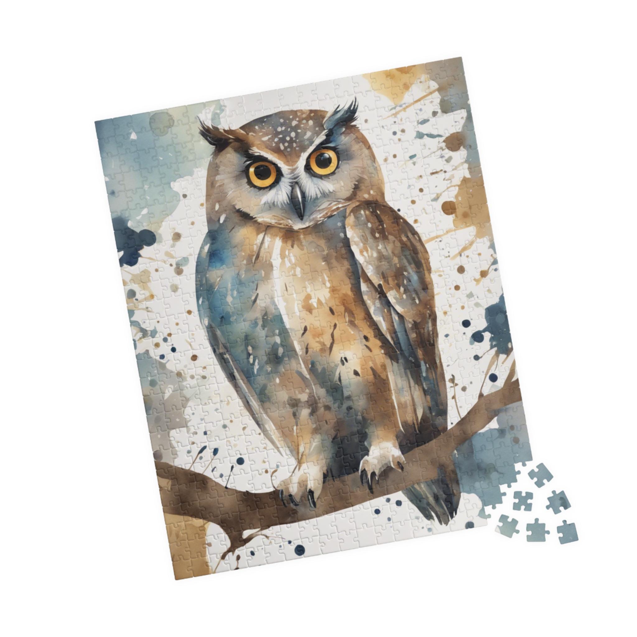 Woodland Owl Puzzle, Nature-inspired Jigsaw Puzzle, Owl Lovers Gift ...