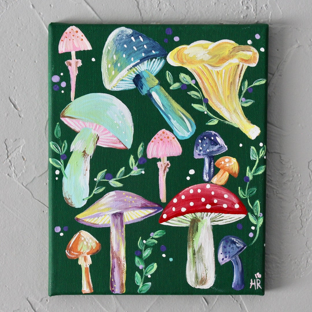 Mushroom Print - Etsy