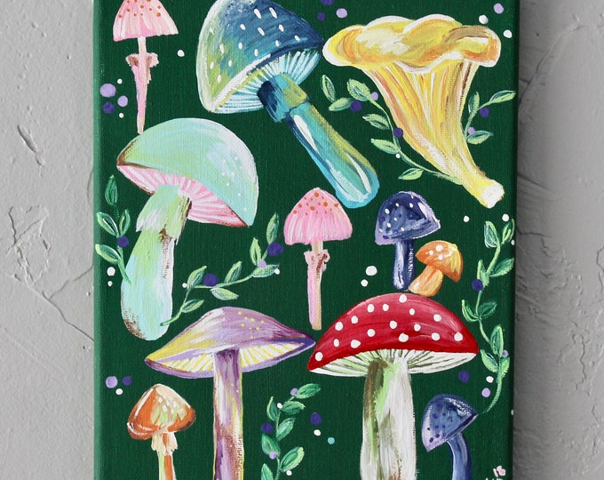 Mushroom Print - Etsy