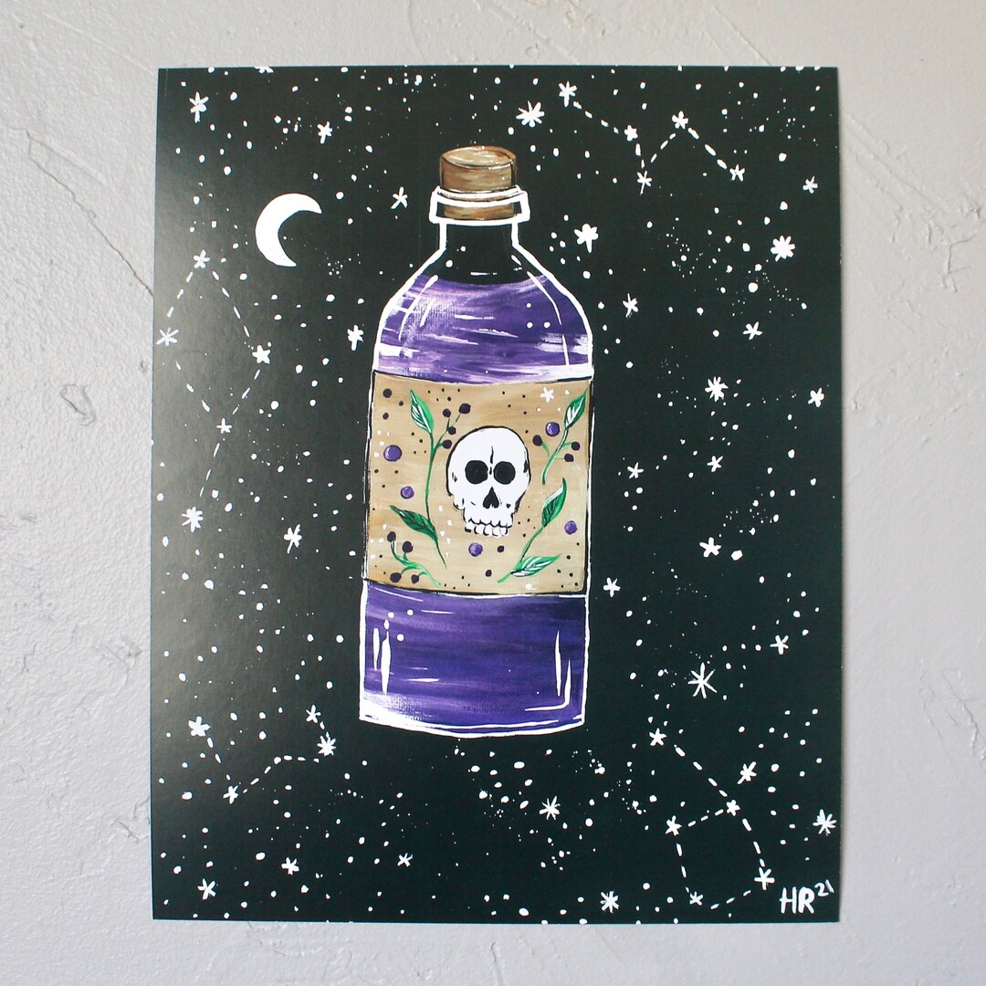 Jar of Poison Art Print - Etsy