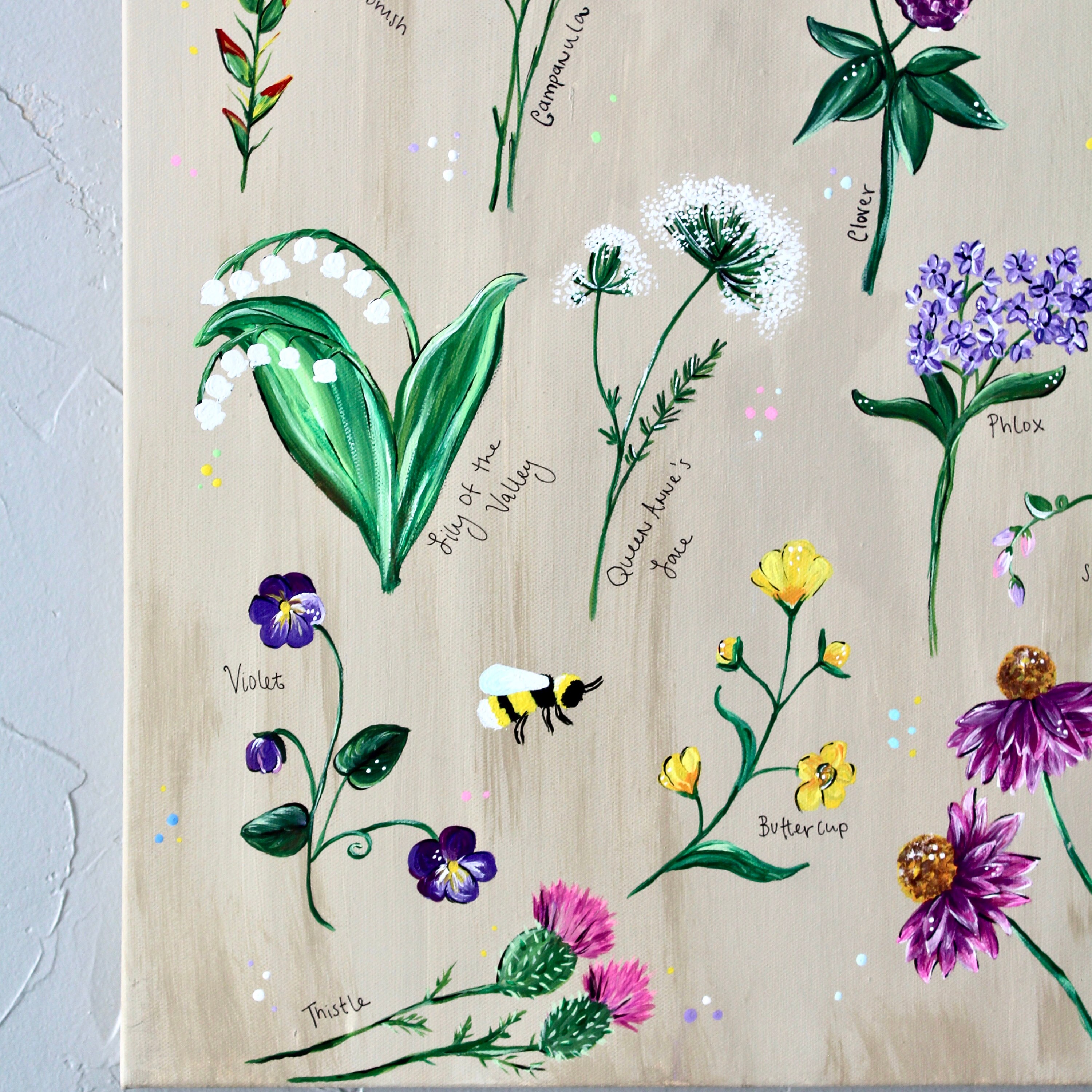 Wildflower Field Guide Art Print - Etsy