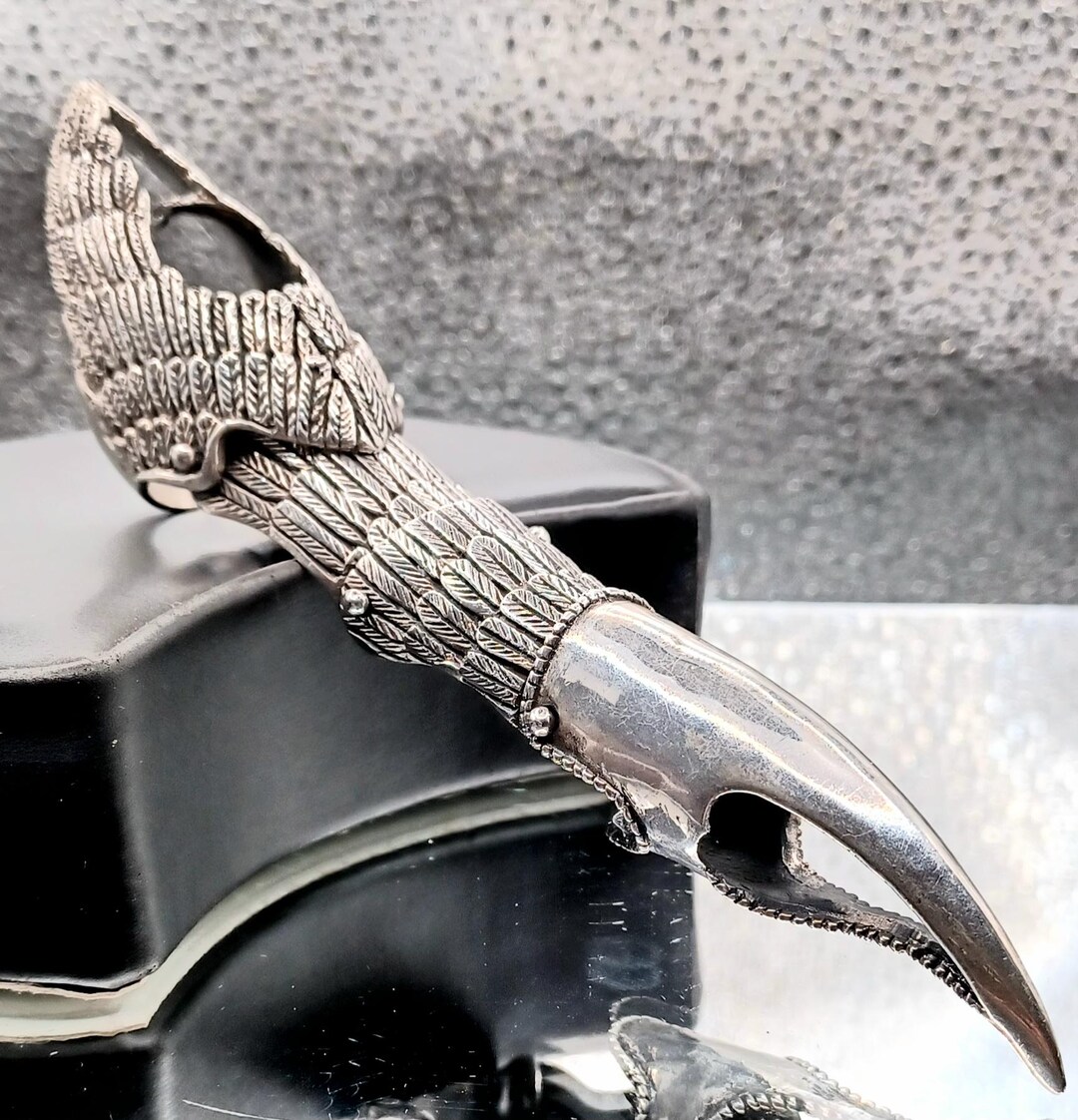Vintage Winged Wings Angelic Solid Silver, Fully Hallmarked, Claw ...