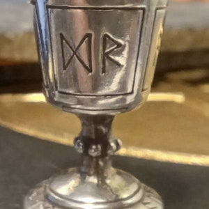 Vintage Solid Silver Rune, Runic Goblet Pendant, Very Rare Item, 11.9gm ...