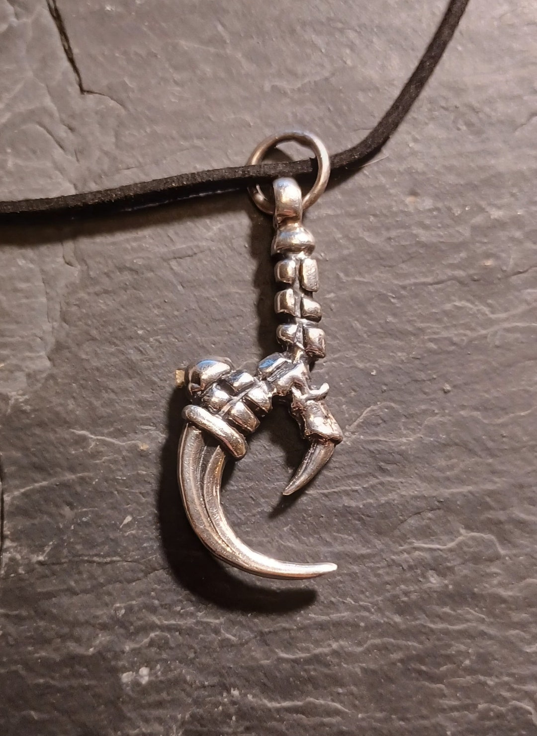 Vintage Hallmarked Silver Bird's Talon Claw Pendant - Etsy