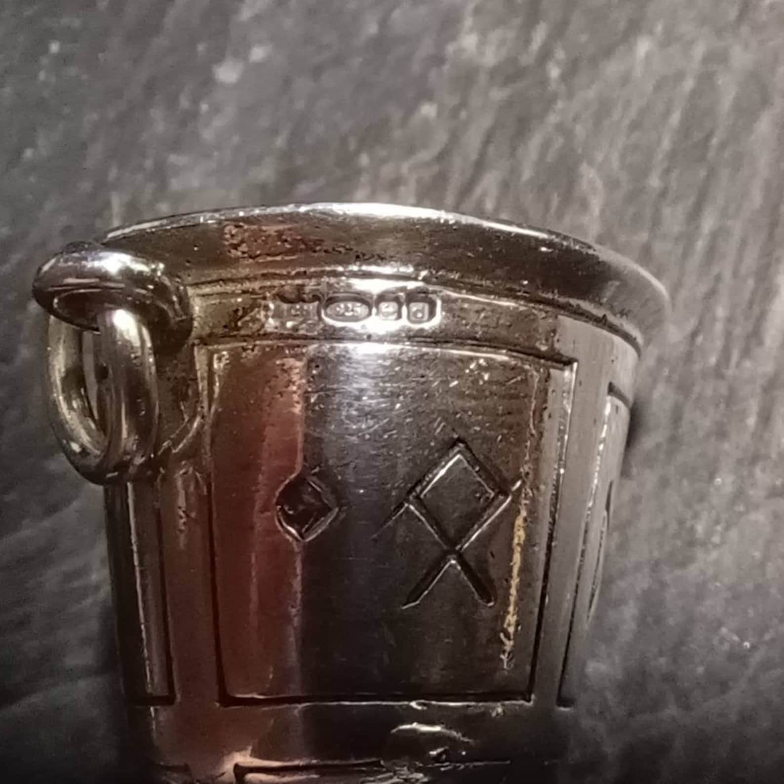 Vintage Solid Silver Rune Runic Goblet Pendant Very Rare - Etsy