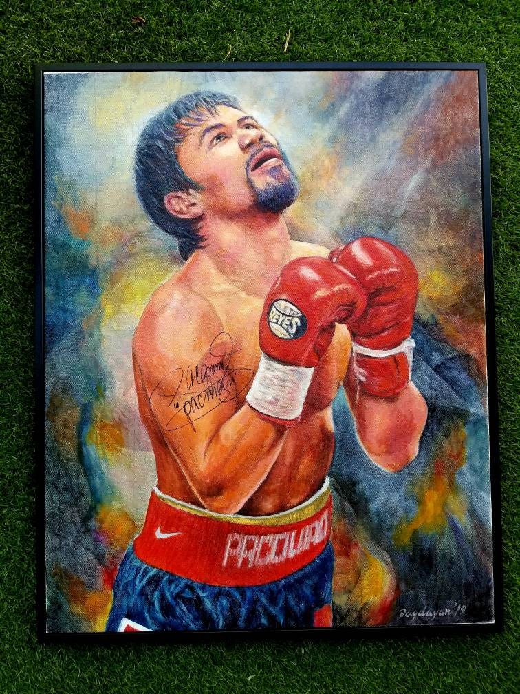 Manny pacman Pacquiao Autographed/signed Framed | Etsy