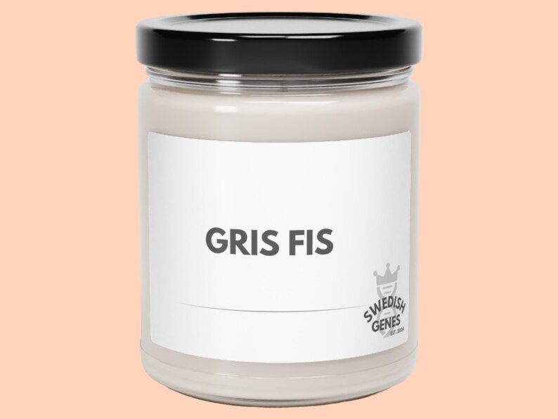 Gris Fis Candle Funny Candle Swedish Gift Scandinavian Humor 9oz ...