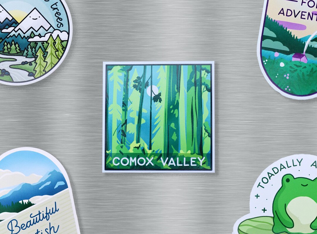 COMOX VALLEY Forest Magnet Vancouver Island British Columbia Canada ...