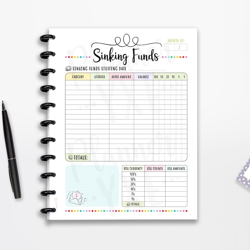 Sinking Funds Insert A5 - Etsy