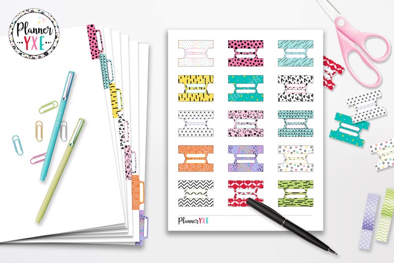 Planner Tabs Printable INSTANT DOWNLOAD Planner Insert Full - Etsy