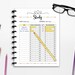 Study Planner Printable Study Log Cutlines INSTANT | Etsy