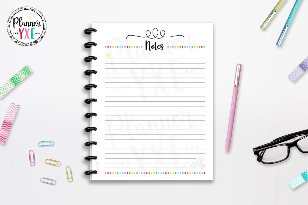 Notes Printable, Check List, INSTANT DOWNLOAD, Motivation, Planner ...