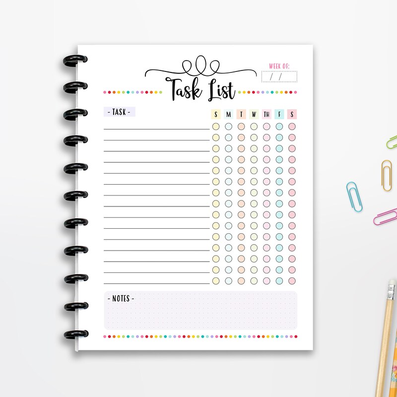 Weekly Task List Printable - Etsy