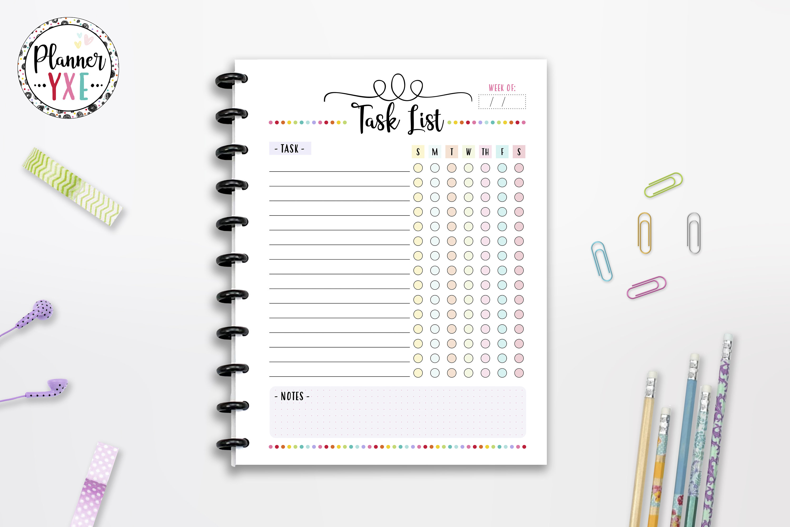 Weekly Task List Printable Task Tracker Check List INSTANT - Etsy Canada