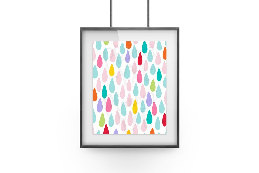 Rain Drop Art Printable, INSTANT DOWNLOAD - Etsy