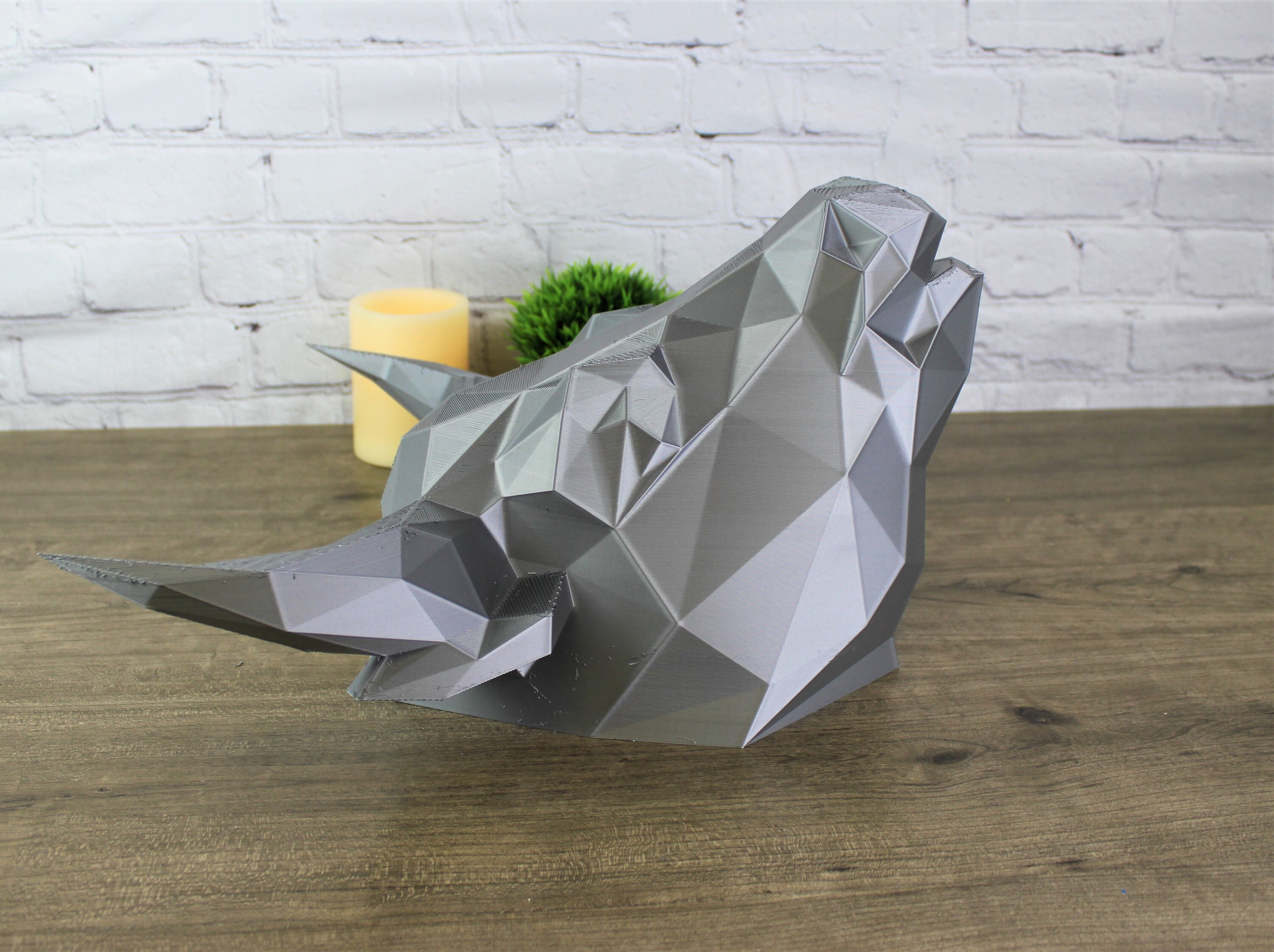 LARGE Geometric Bull Wall Head Modern Decor - Etsy
