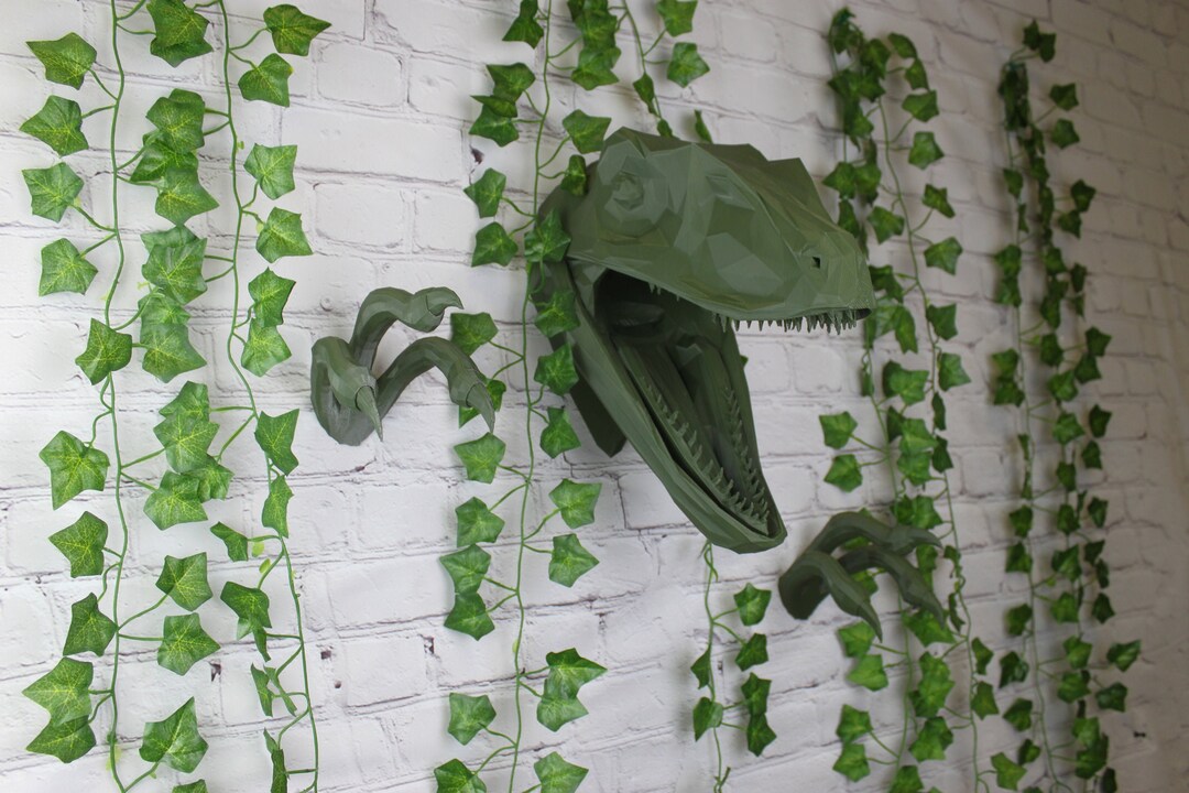 LARGE Geometric Velociraptor Wall Mountable Reaching Dinosaur - Etsy