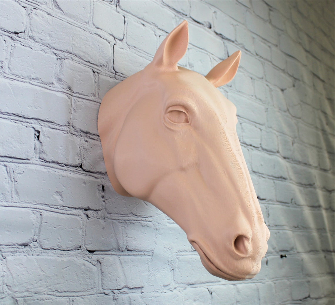 LARGE Detailed Horse Head Modern Decor | Etsy