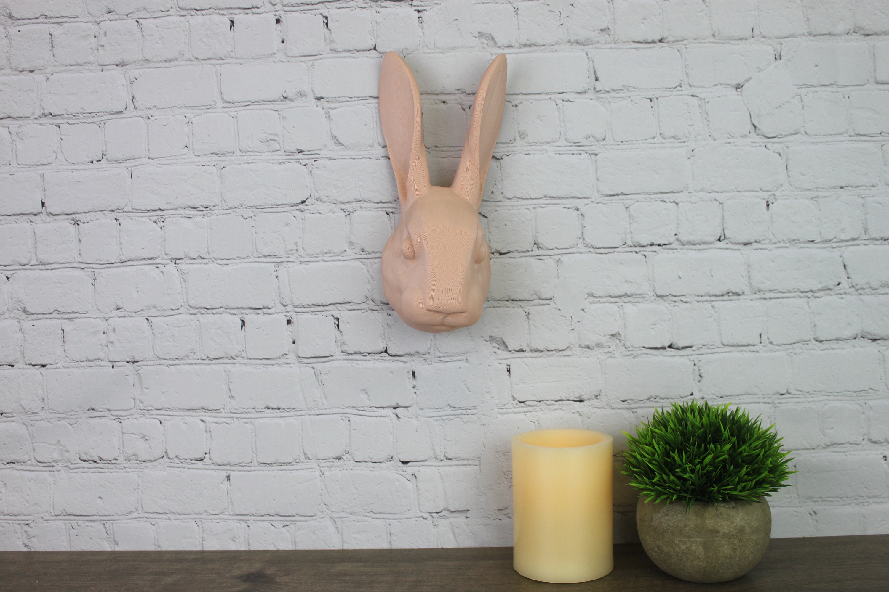 Bunny Wall Head Modern Decor - Etsy UK