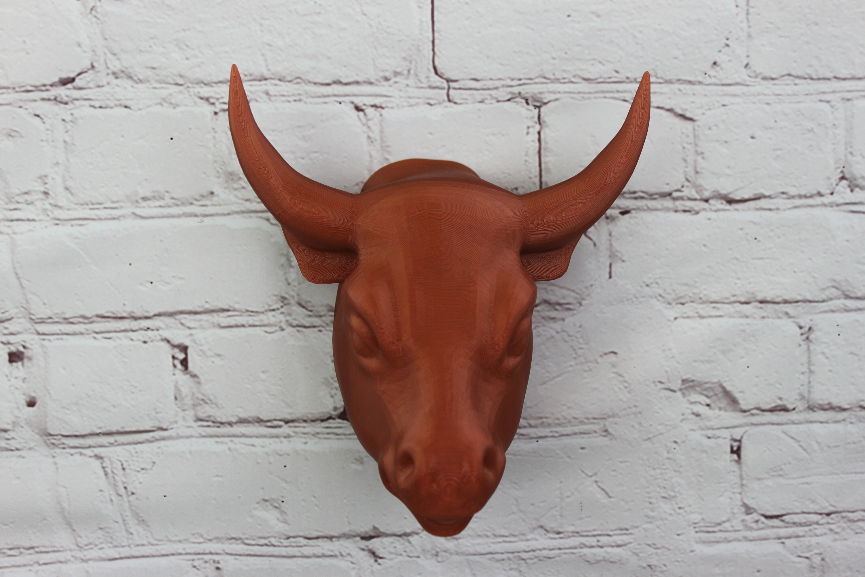 MEDIUM Detailed Bull Wall Head Modern Decor - Etsy